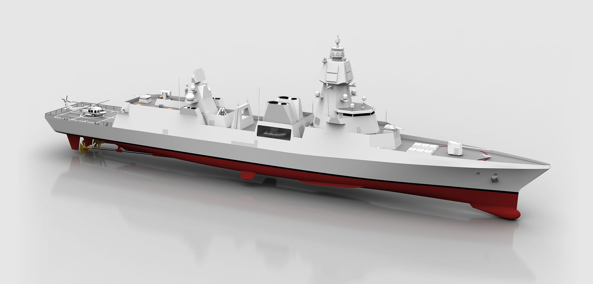 Kuasar Marin Unveils KM-F148 5,500-Ton Air Defence Frigate Concept - Quwa